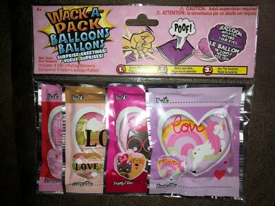 Wack-A-Pack Valentine's Day Self-Inflating Balloons (4 CT) | eBay