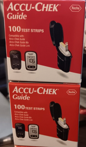 Accu-Chek Guide Blood Glucose Test Strips 100 Count Sealed with label ...