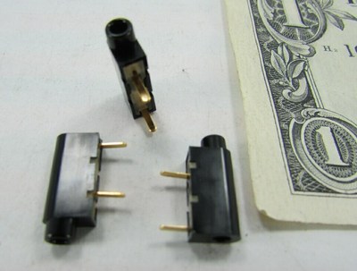 Lot 10 Schurter PC Test Point Jacks Receptacles Gold Terminals 0040. ...