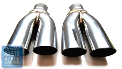 1970-1971 Pontiac GTO 2.5" OEM Polished Stainless Steel Splitter ...