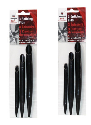 2 pack WELLINGTON Plastic Splicing Fids Black 3-Pack! S6034SL FREE ...