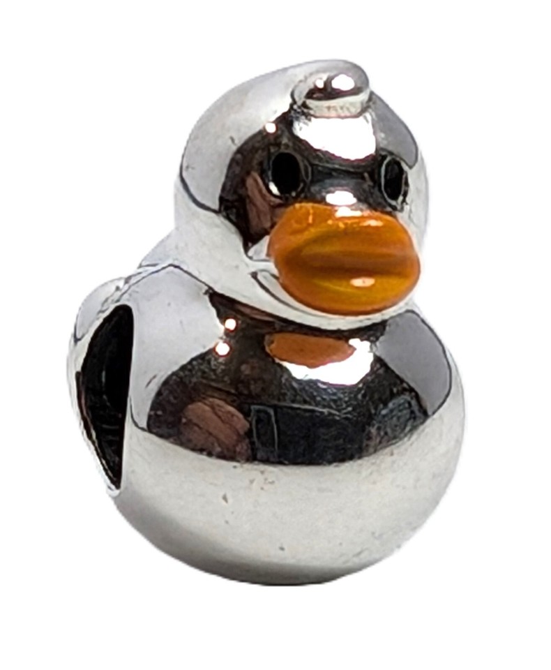 Authentic Pandora Charm, Polished Rubber Duck, #799554C01 | eBay