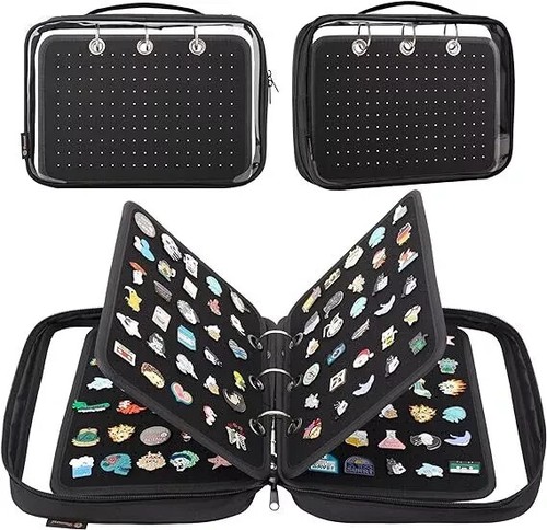 Enamel Pin Display Pages Pin Carrying Case Pins Collection Storage ...