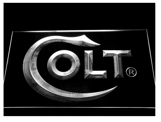 Colt Led Neon Light Gift for Guns and Ammo Store Firearms Man Cave ...