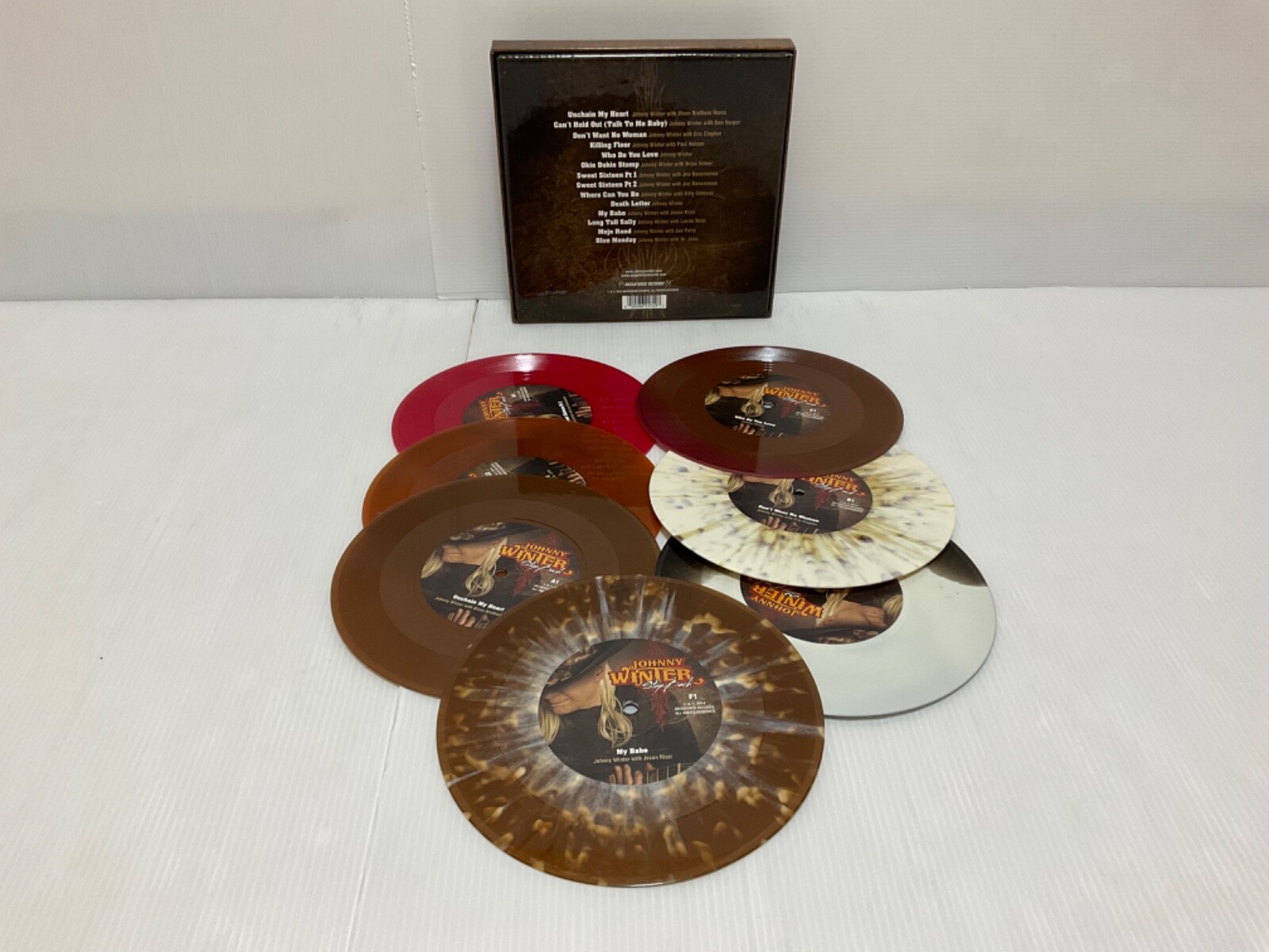 Johnny Winter – Step Back 7 x 7” EP 2014 US ORIG Megaforce Records ...