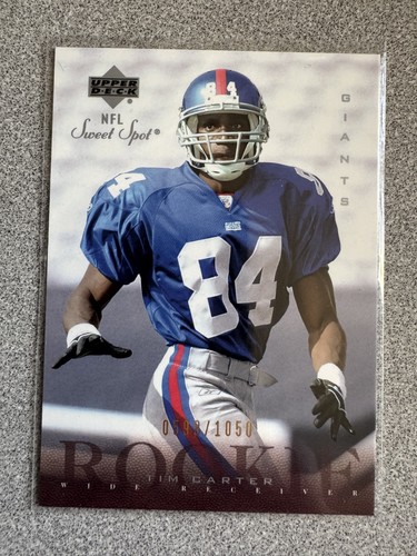 2002 Upper Deck NFL Sweet Spot Tim Carter Rookie Card /1050 #91 New ...