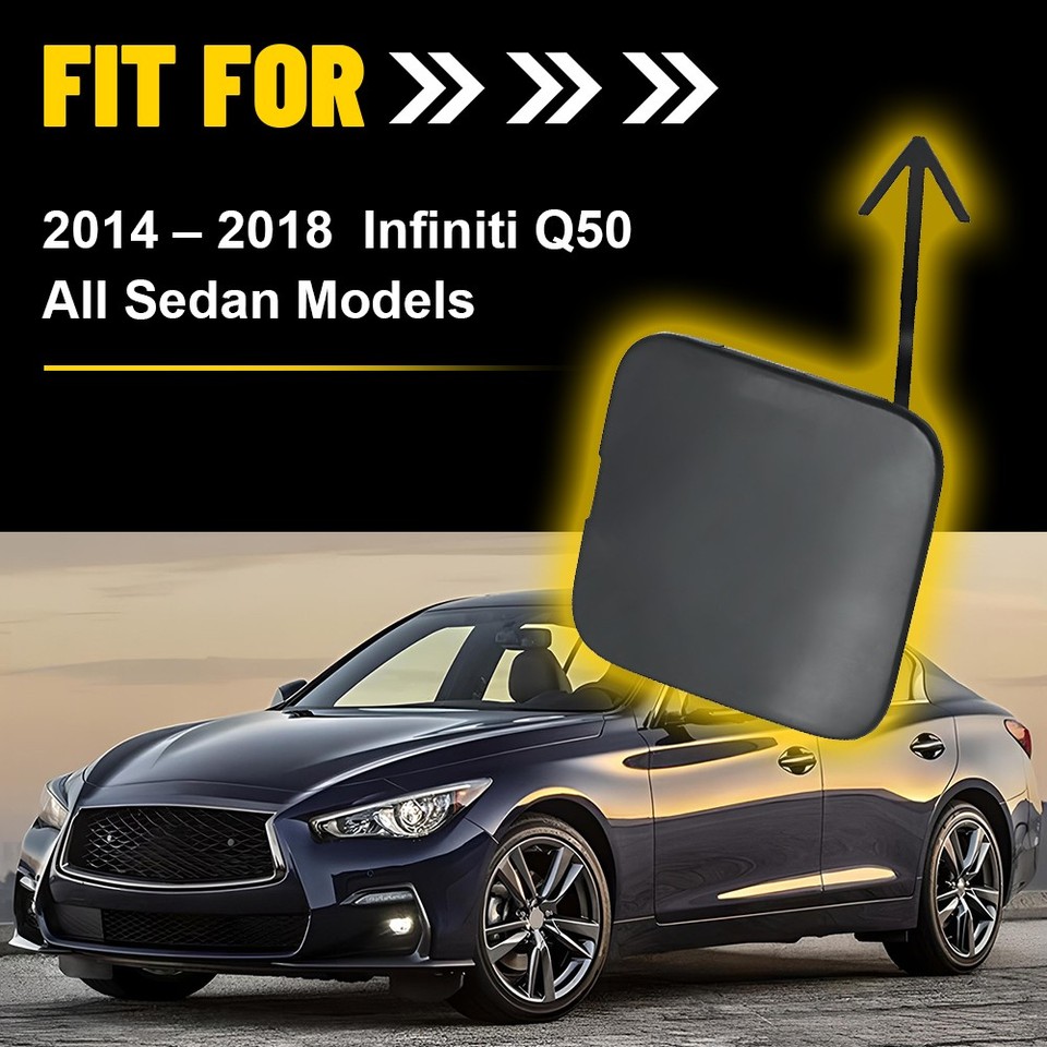 Rear Bumper Tow Hook Hole Eye Cover Cap For 2014–18 Infiniti Q50 All ...