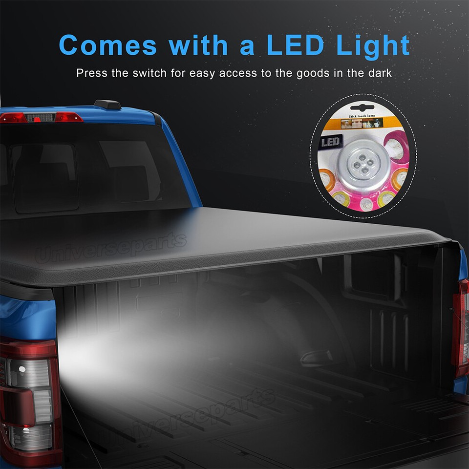 5.2FT 5.2' SOFT ROLL-UP TONNEAU COVER FOR 2015-2023 CHEVY COLORADO GMC ...