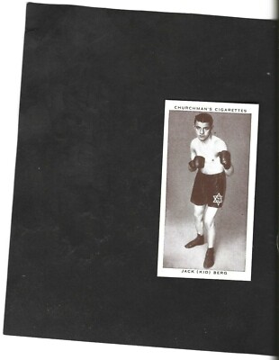 1938 W.A&A.C.Churchman Boxing Personalities # 4 Jack Berg | eBay