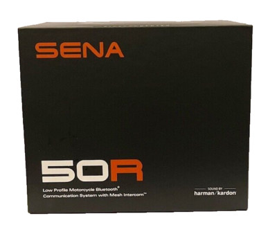 Sena 50R 3-Button Motorcycle Bluetooth Headset w/Sound by Harman Kardon ...