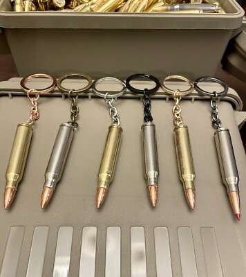 AUTHENTIC BULLET KEYCHAIN. 5.56/223, 9mm - requests available READ ...