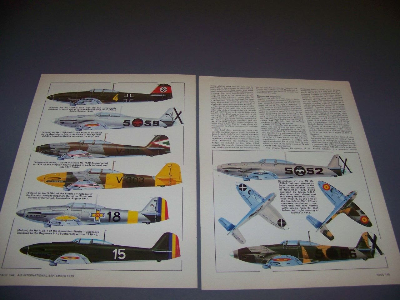 VINTAGE..HE 112 VARIANTS...COLOR PROFILES..RARE! (565B) | eBay