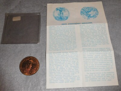 1970 South Carolina Tricentennial Red Bronze Coin Medal Medallic Arts ...