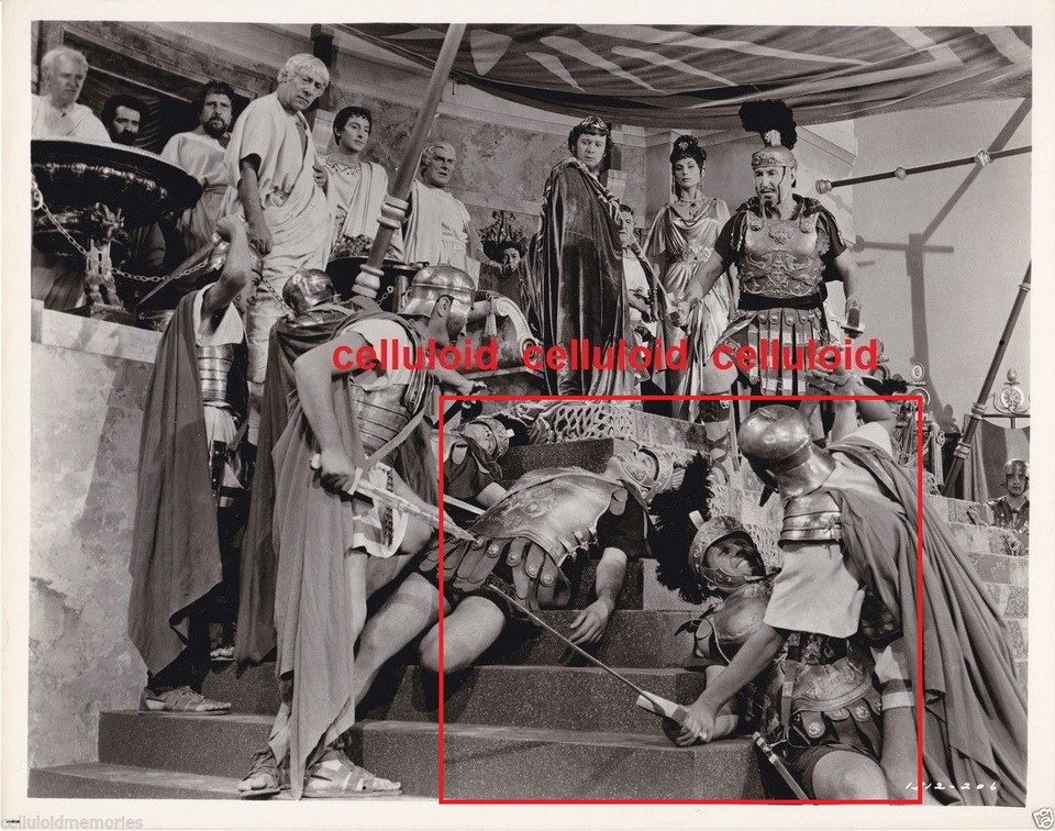 1951 Quo Vadis & 1959 Ben Hur Caesar prop Roman brass decorated armor ...