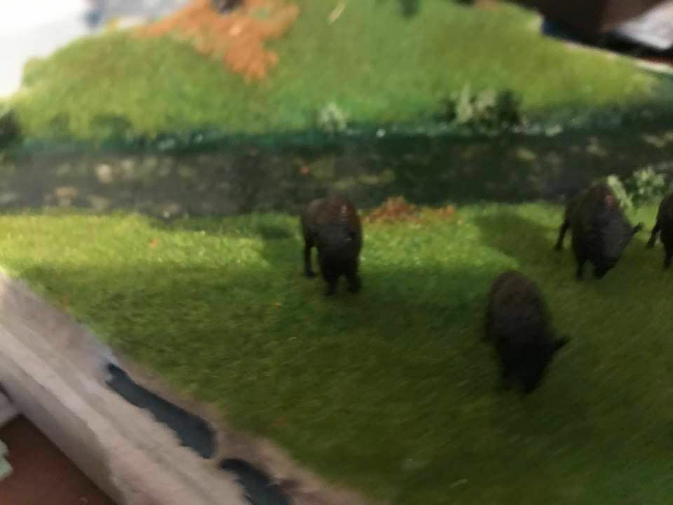 1/64 Scale Bison ( Buffalo) Animal Set Painted | eBay