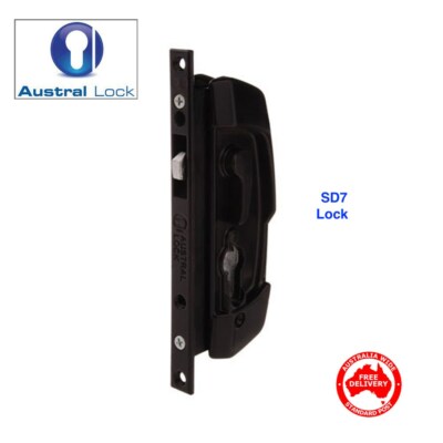 NEW Austral SD7 Sliding Security Screen Door Lock -Black-Free Post ...