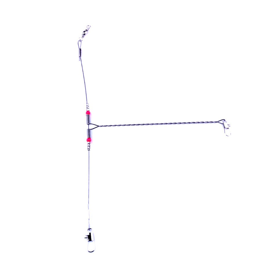 10/20 Pack Top Bottom Rig Stainless Steel Wire Trace Leader Snap Swivel ...
