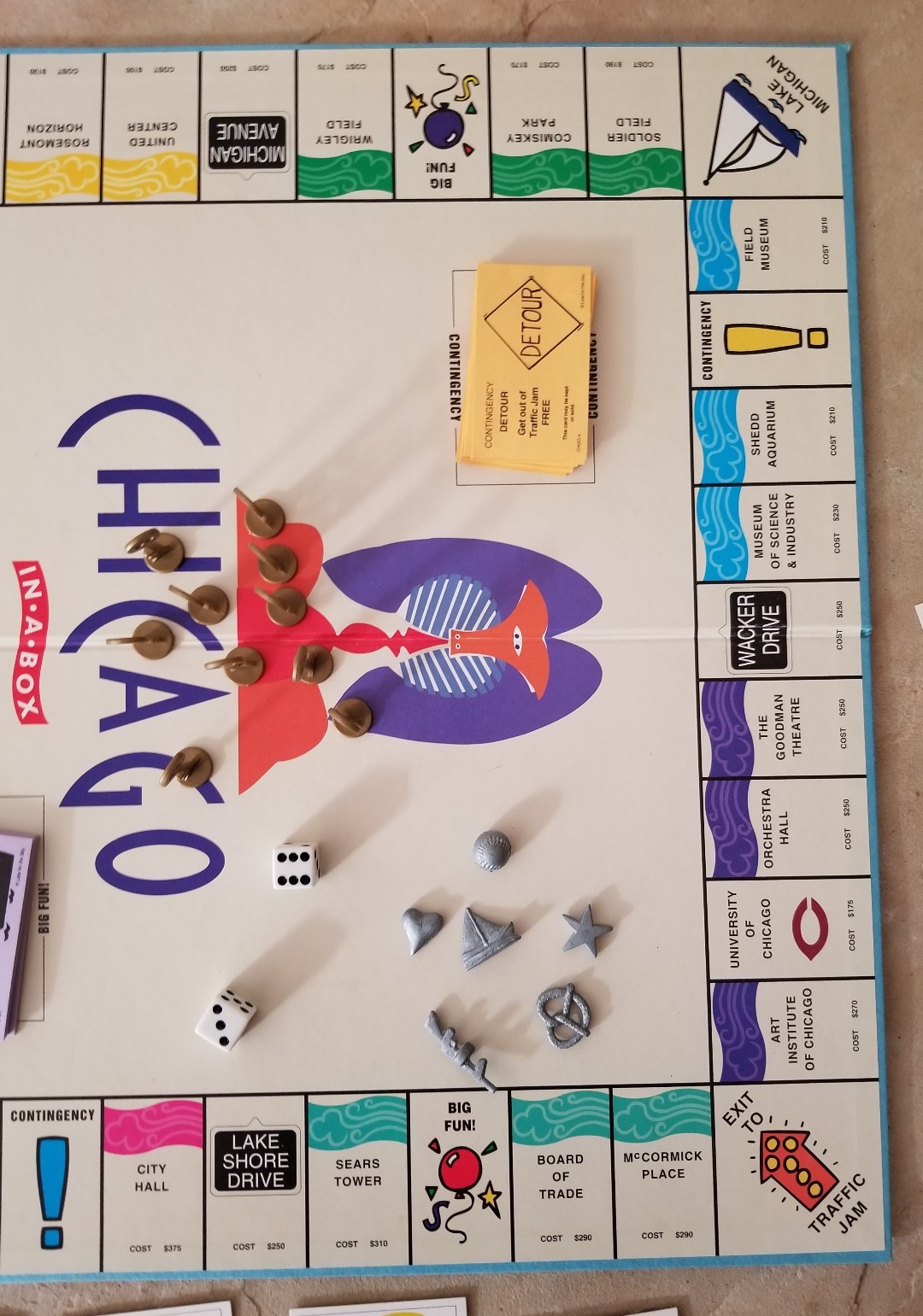 Chicago In A Box Monopoly style board game featuring Windy City ...