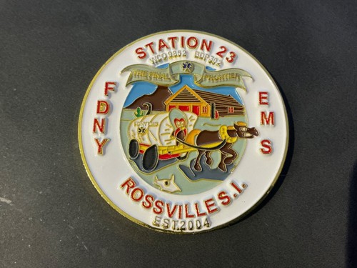 RARE EMS STATION 23 ROSSVILLE S.I. FDNY SHANGHAI EXPRESS CHALLENGE COIN ...