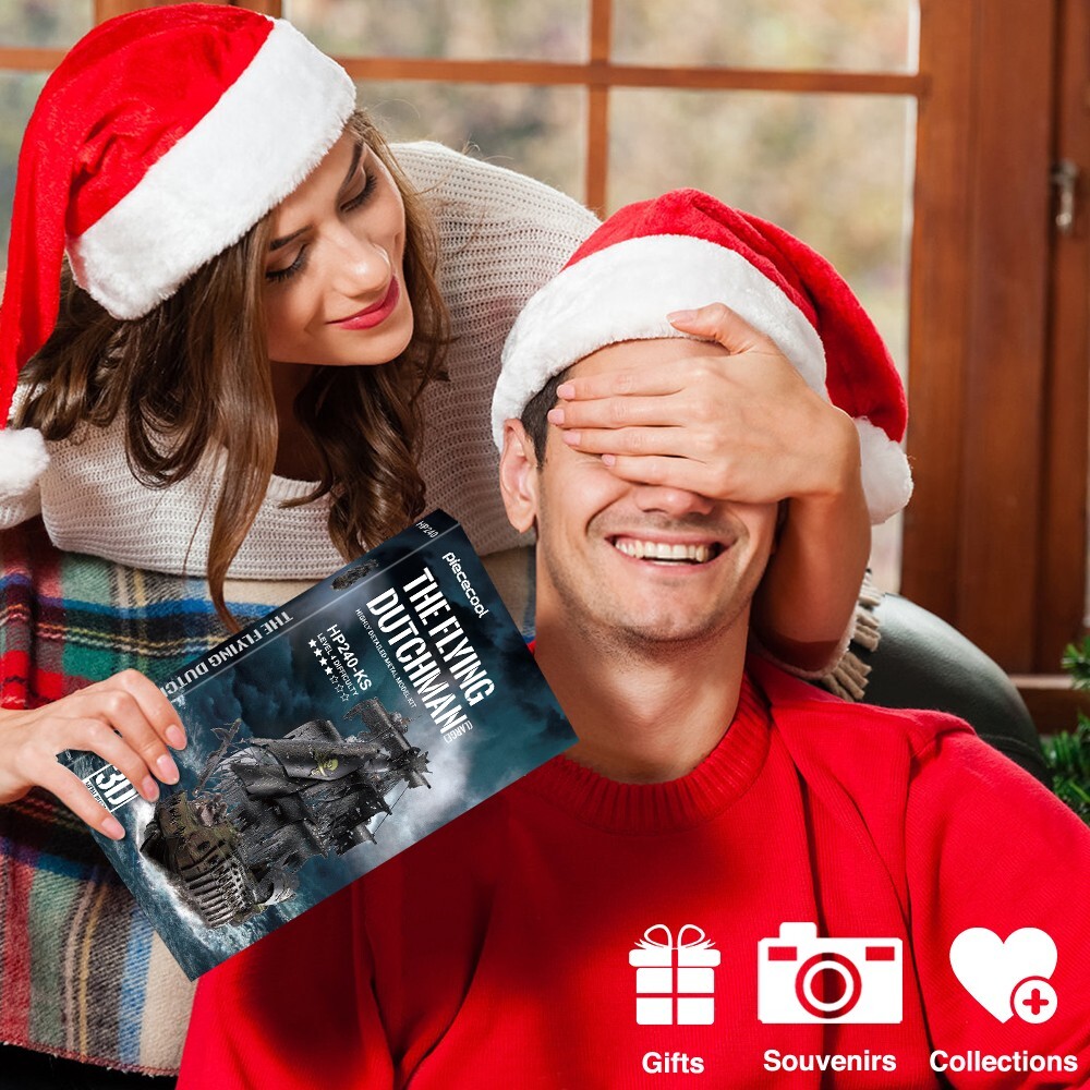 Cubic Fun 3D Puzzle LED Flying Dutchman Pirate Ship Model Ghost DIY ...