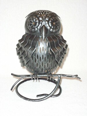 Partylite Silvery Night Owl Jar Holder -- NIB | eBay