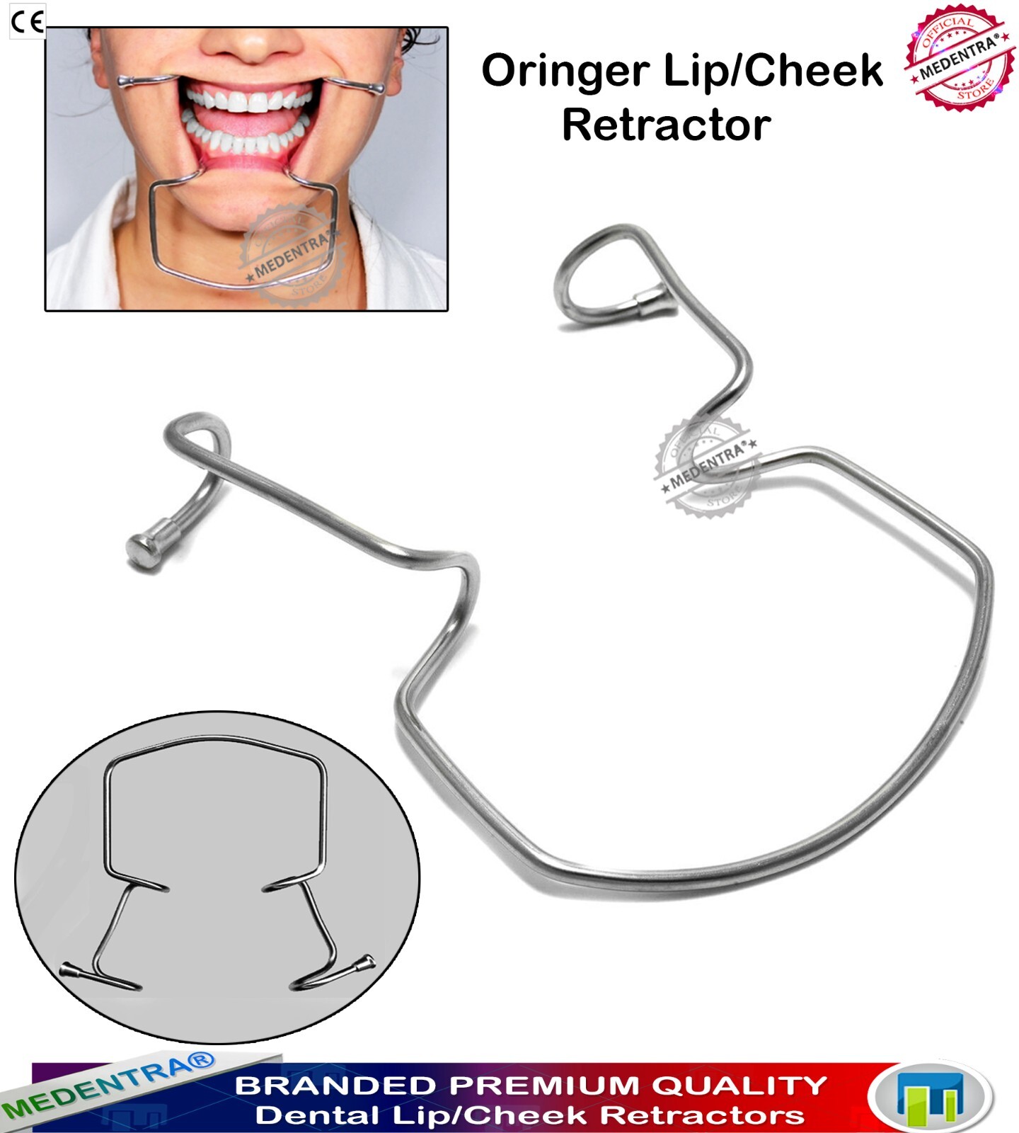 Dental Steel Cheek Retractor Lip Tongue Mouth Opener Retractors Oral ...