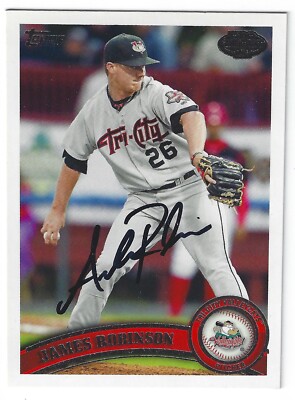 JAMES ANDREW ROBINSON TRI -CITY VALLEYCATS SIGNED 2011 TOPPS PRO DEBUT ...