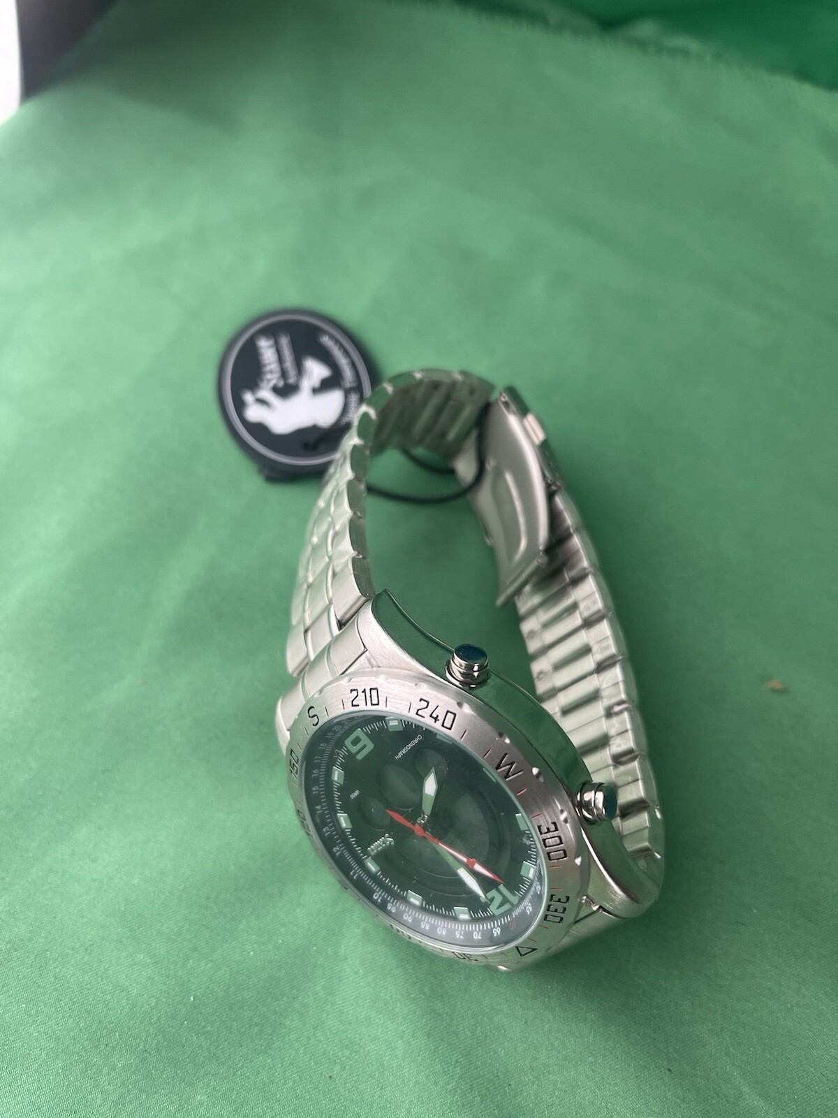 Stauer 19093 Mens Compendium Hybrid Chronograph Watch 3atm 47mm for ...