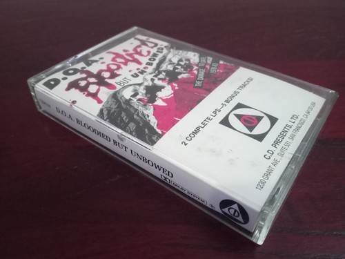 D.O.A. Bloodied But Unbowed Cassette Tape 2 Complete LPS-5 Bonus Tracks ...