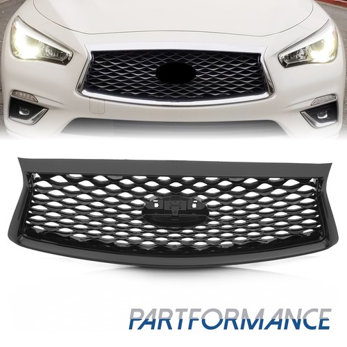 Front Bumper Grille For 2018 2019 2020 2021 2022 2023 INFINITI Q50 ...