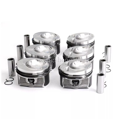 6pcs Engine Pistons Rings Set For Porsche Cayenne VW Passat Audi Q7 VR6 ...