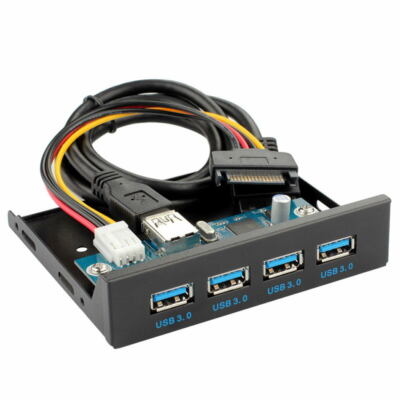 USB 3.0 HUB 4 Ports Front Panel to Motherboard 20Pin Connector Cable ...