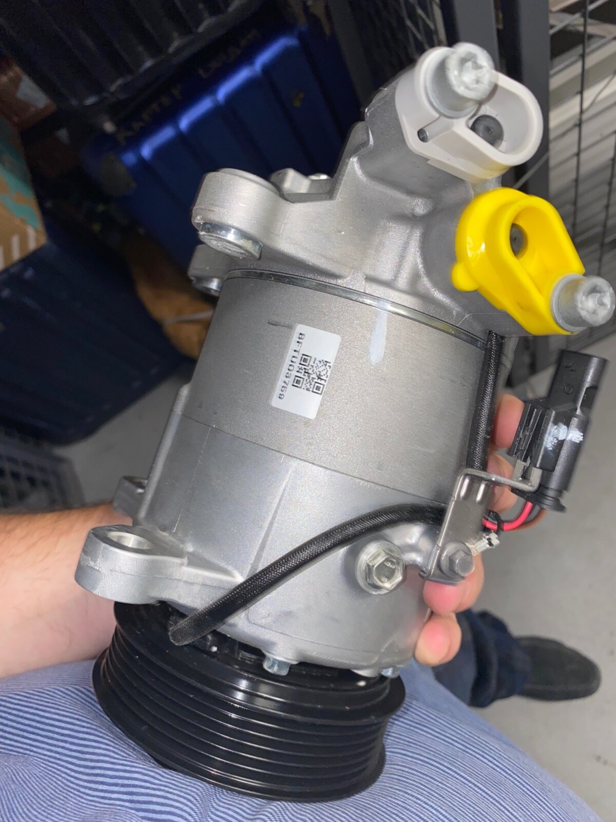 Compressor magnetic solenoid clutch Air Conditioning AC 64526826879 ...