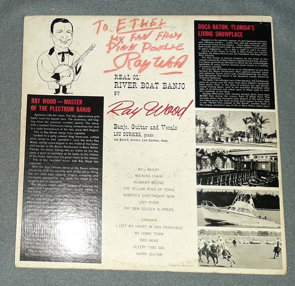 Boca Raton's Own Banjo Man: Ray Wood (Autographed) (LP Record) | eBay