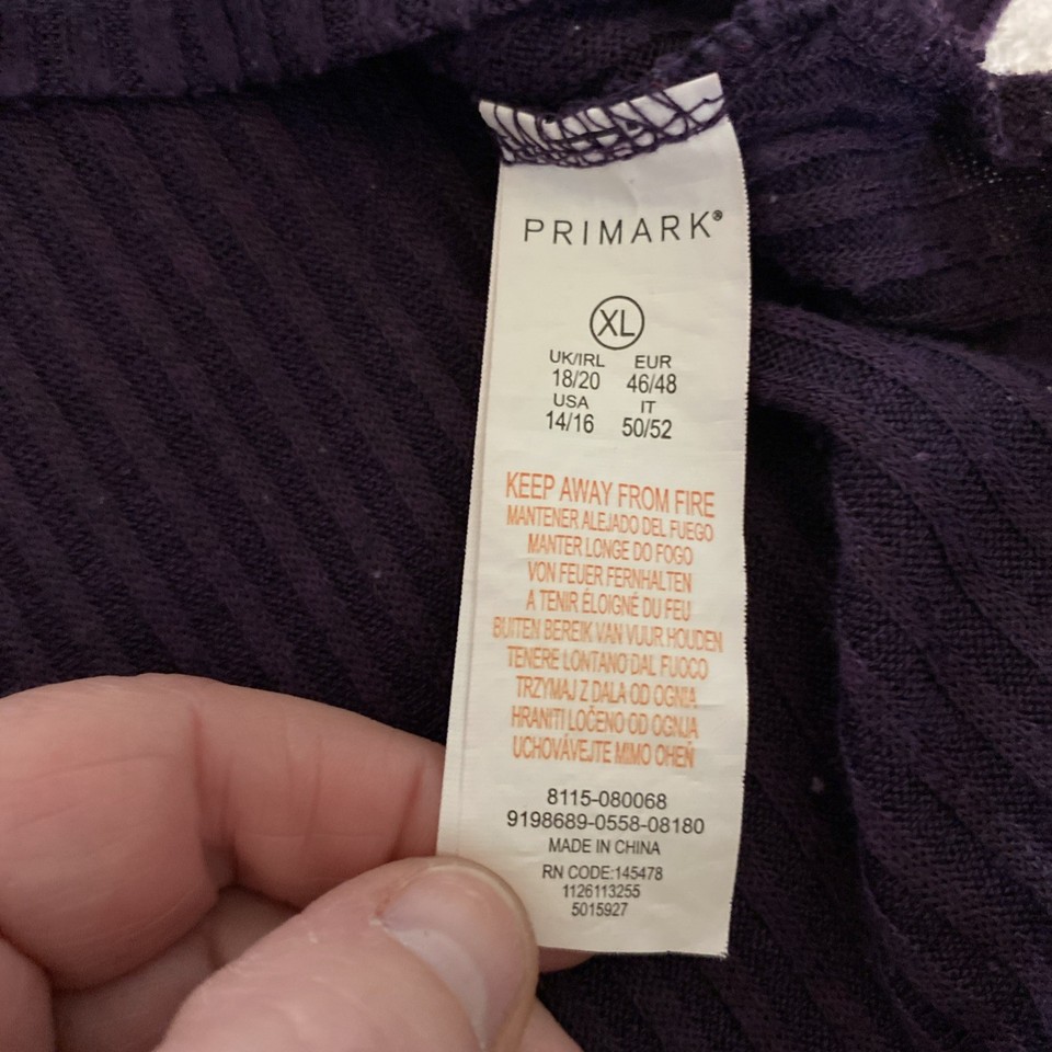 Ladies Primark Purple Jumper Xl Good Condition | eBay UK