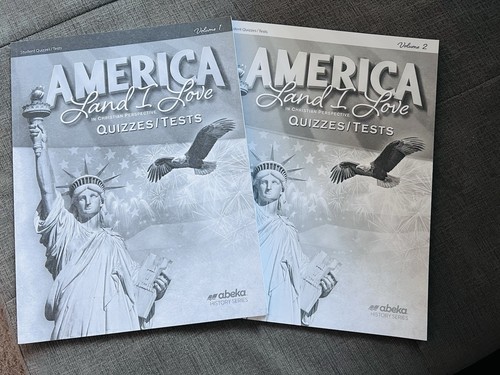 Abeka America Land I Love 4th Edition Quizzes and Tests, Volumes 1 and ...