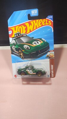 Hot Wheels Porsche 911 Rallye Safari Mode Series #2/5 Green Diecast 1: ...