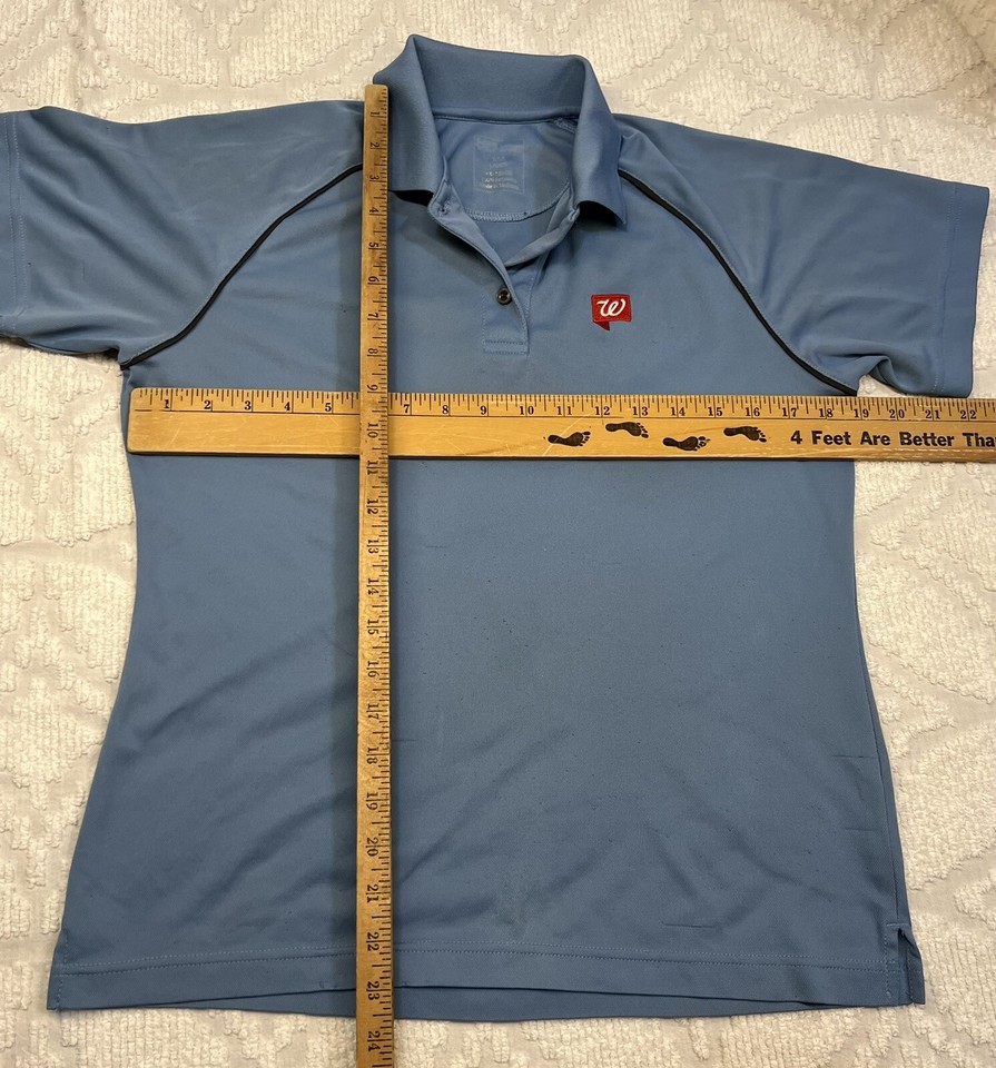 Lot Of 2 Walgreens Women Sz S/M Employee Uniform Polo Shirt Blue Short ...