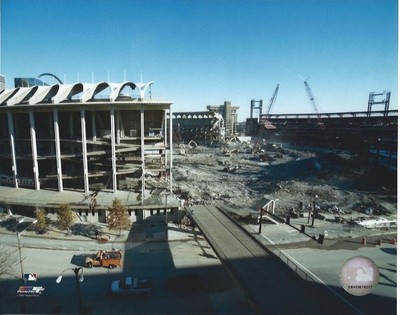 BUSCH STADIUM DEMOLITION ST. LOUIS CARDINALS 8 X 10 PHOTO/ULTRA PRO ...