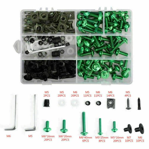 Green Fairing Bolts Screws Kit For Yamaha YZF R6 R1 R25 R125 R3 T-MAX ...