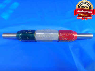 .3745 & .3780 CL X PIN PLUG GAGE GO NO GO .3750 -.0005 3/8 9.601 mm ...