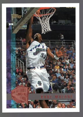 1997-98 TOPPS MINTED IN SPRINGFIELD KARL MALONE CARD #166 **NM-MT ...