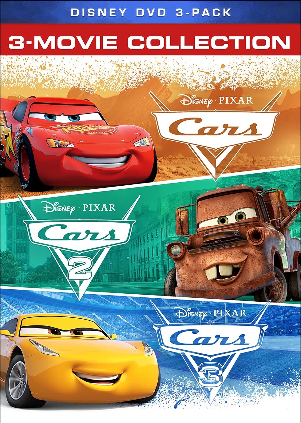 Cars: 3-Movie Collection (DVD) Disney, Pixar: Cars 1,2,3 New W/ FREE ...