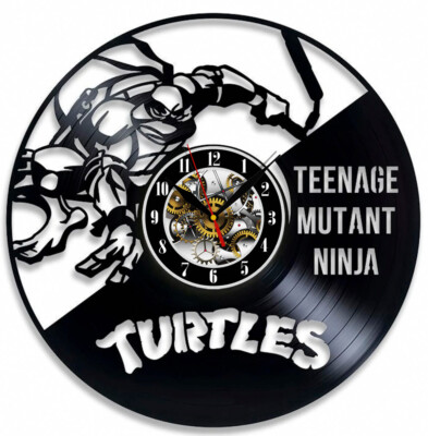 Teenage Mutant Ninja Turtles Vinyl Wall Clock Gift Birthday Holiday ...