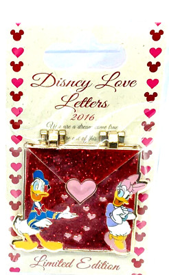 Disney DLR WDW Donald & Daisy Duck Love Letters LE 3000 Pin | eBay
