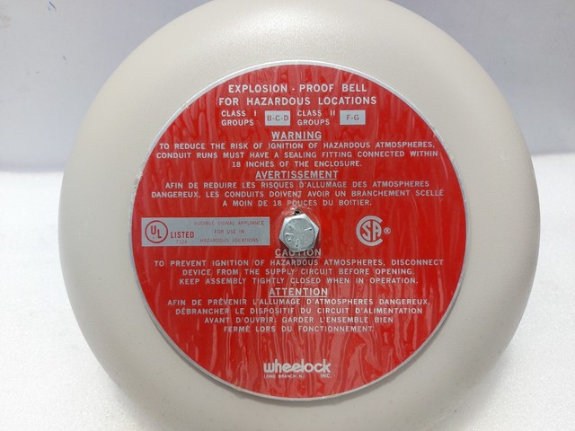 EATON WHEELOCK CSXG10 EXPLOSION PROOF BELL RED 10" for sale online | eBay