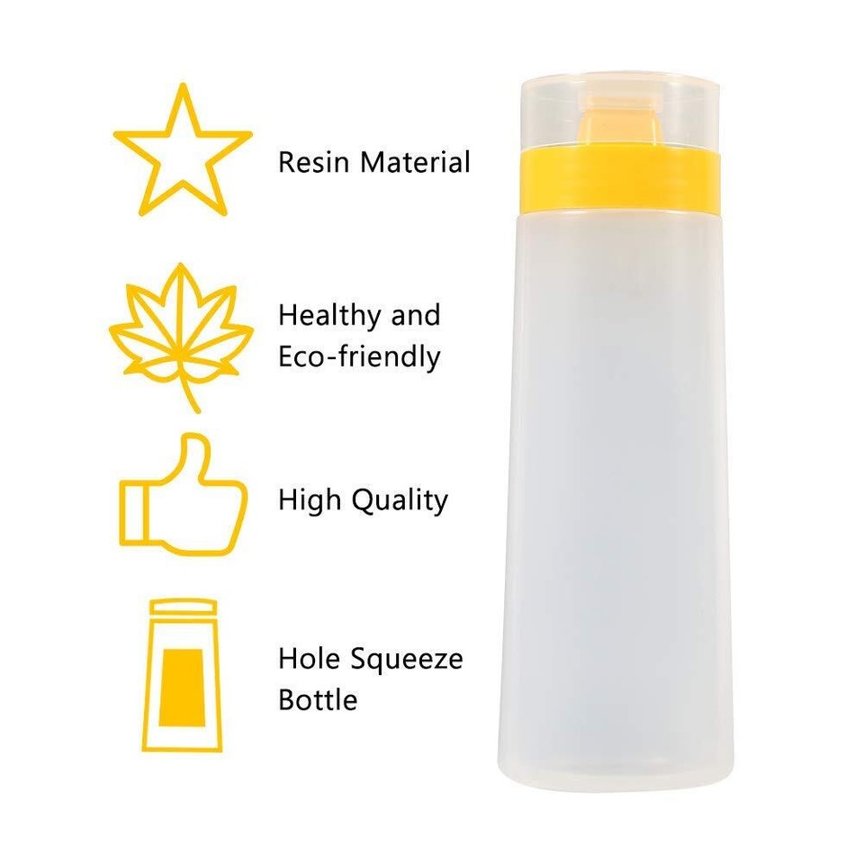 4-Hole Mayo Dispenser Bottle Mayonnaise Dispenser Sauce Squeeze Bottle ...