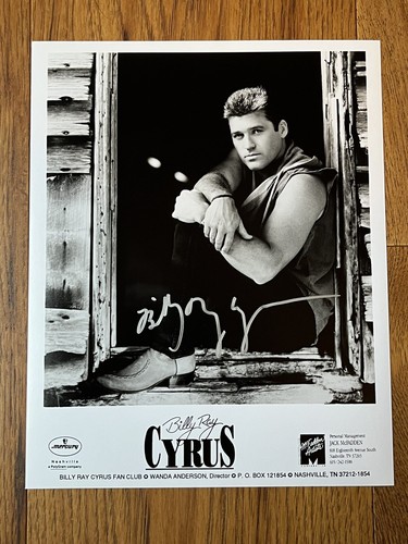 Billy Ray Cyrus Signed Autograph Photo Country Music Star Singer Artist ...