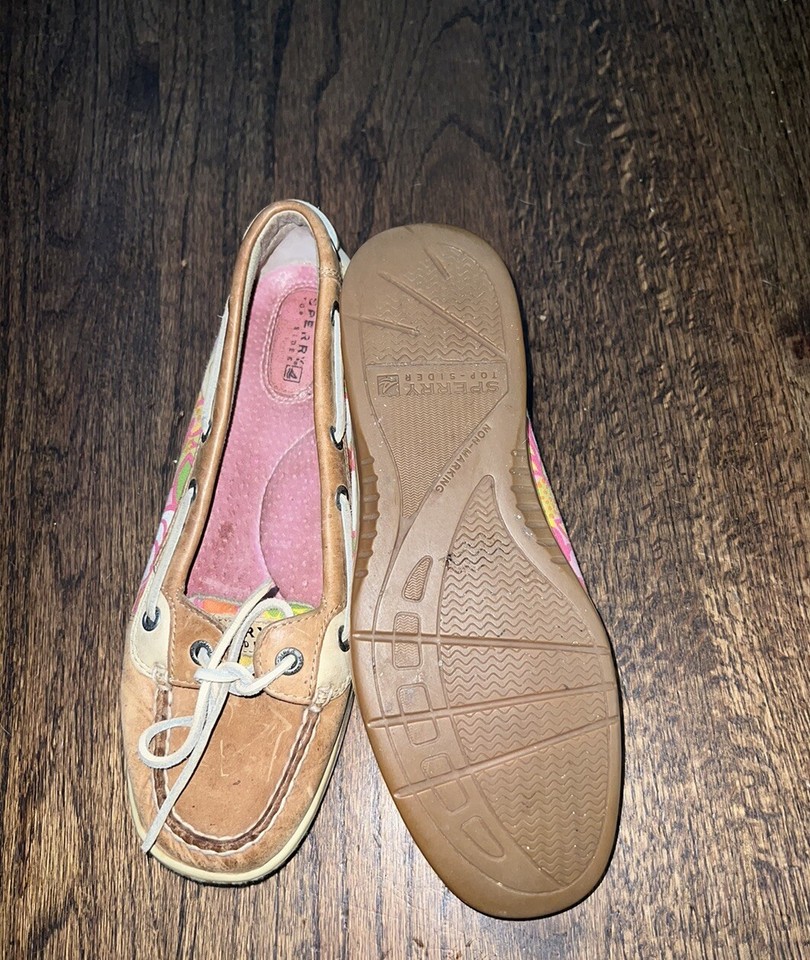 Women Sperry FLORAL Boat Shoes Size 8.5 | eBay