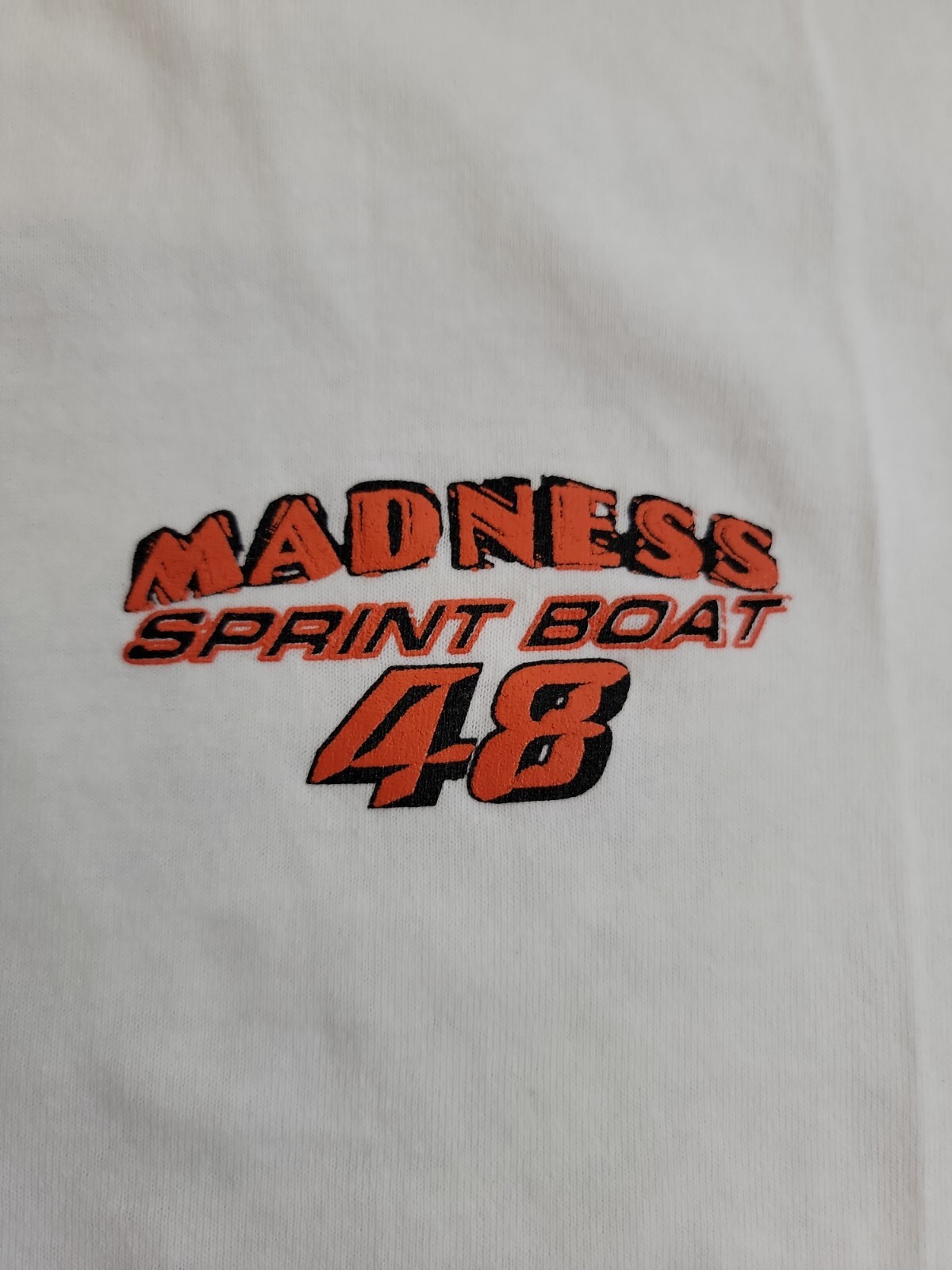 Vintage 90s Madness Sprint Boat #48 Racing Shirt S Dr… - Gem